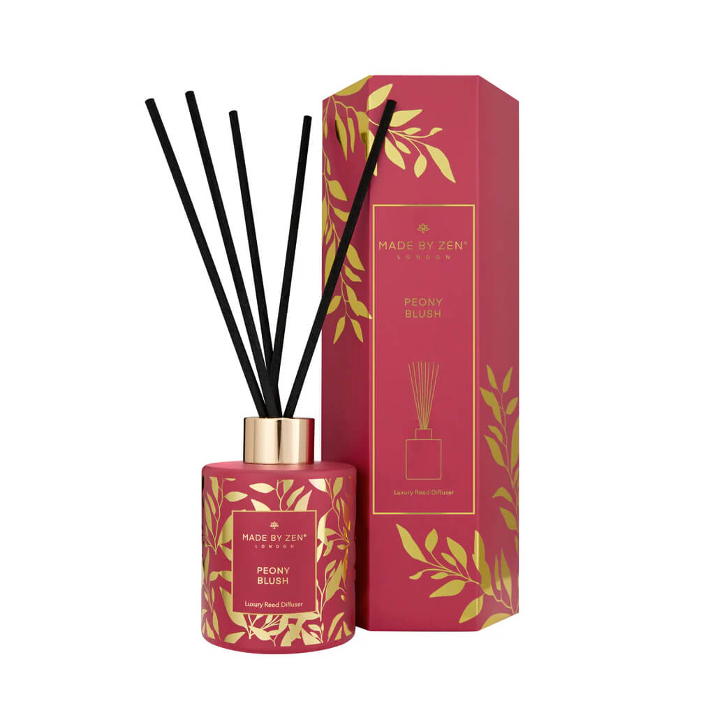 Made by Zen Peony Blush Aura Collection Reed Diffuser | Clouds
