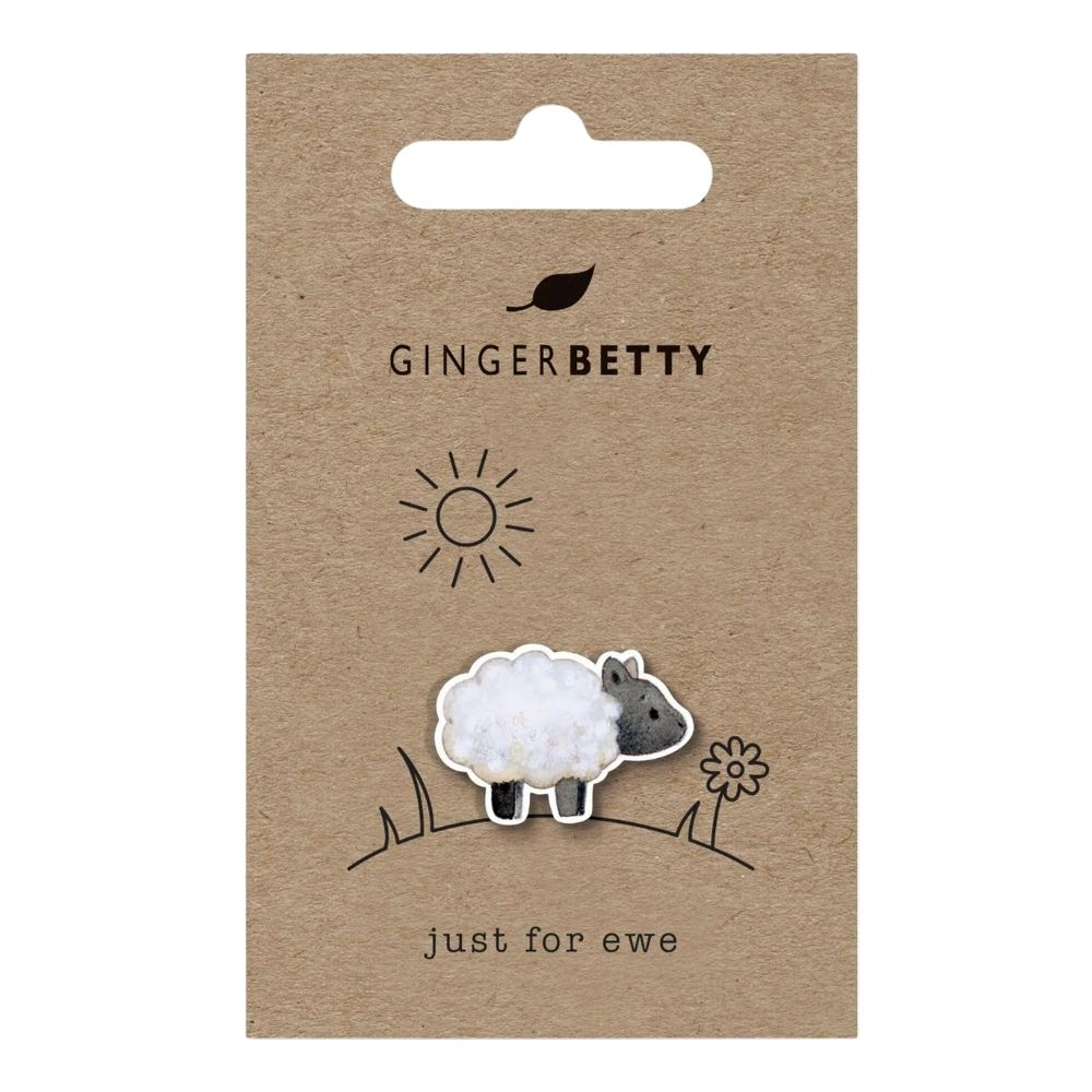 Sheep Pin Badge | Clouds
