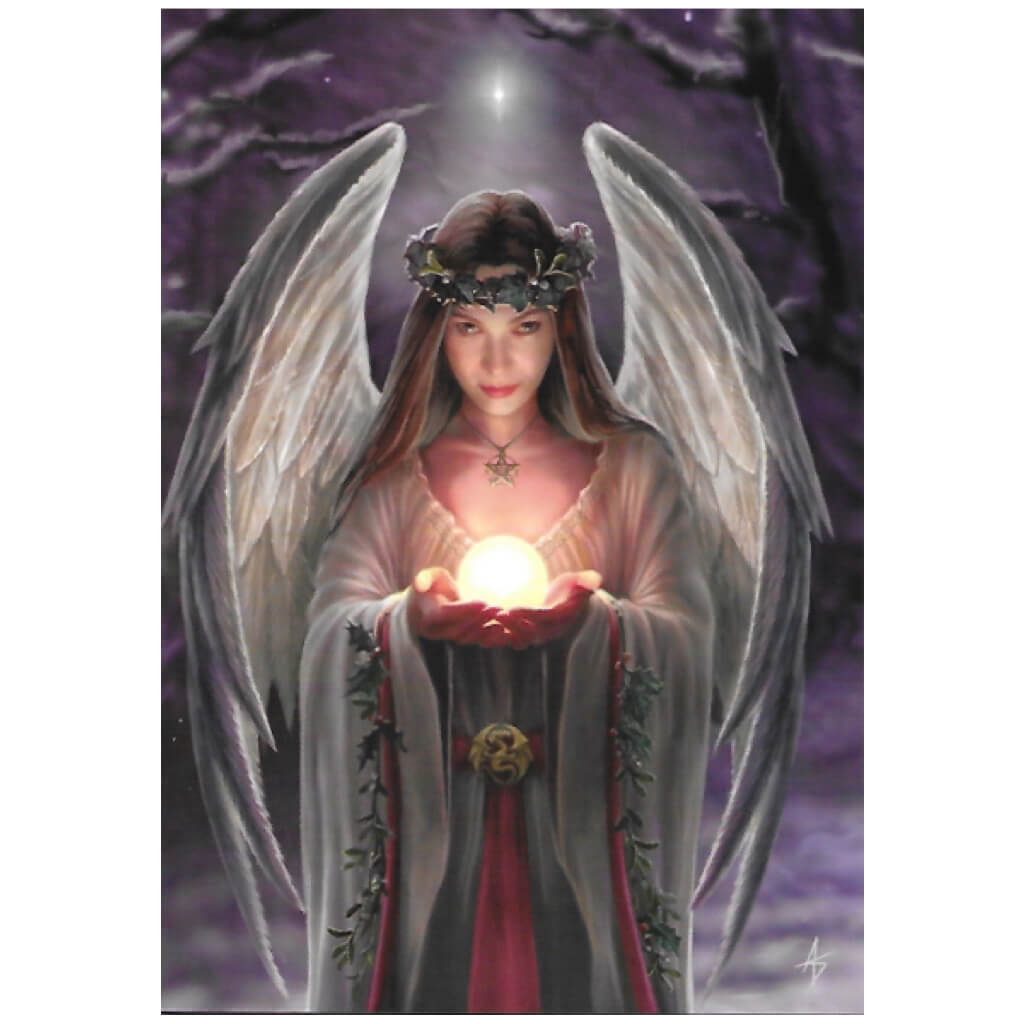 Yule Angel Yule Card | Clouds