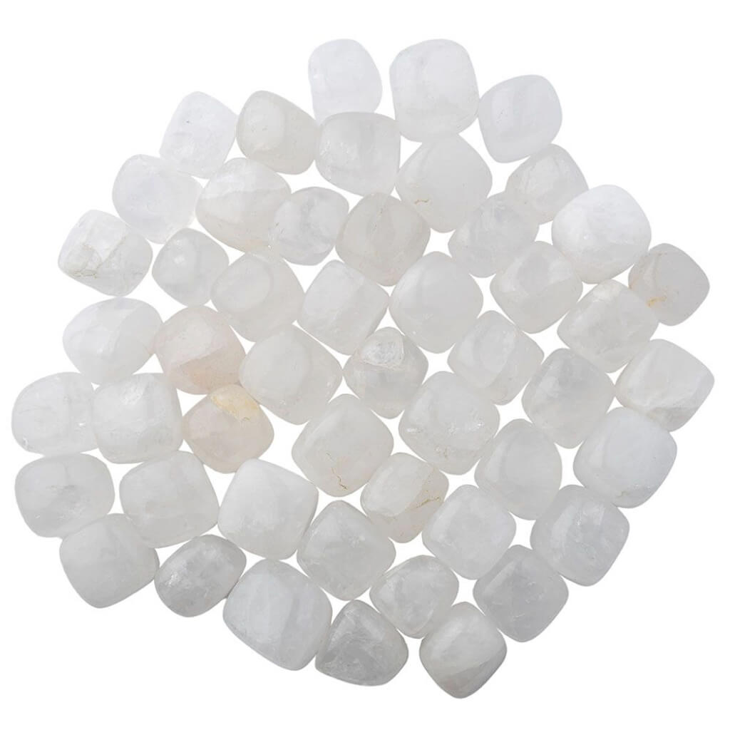 Snow Quartz Tumblestone | Clouds