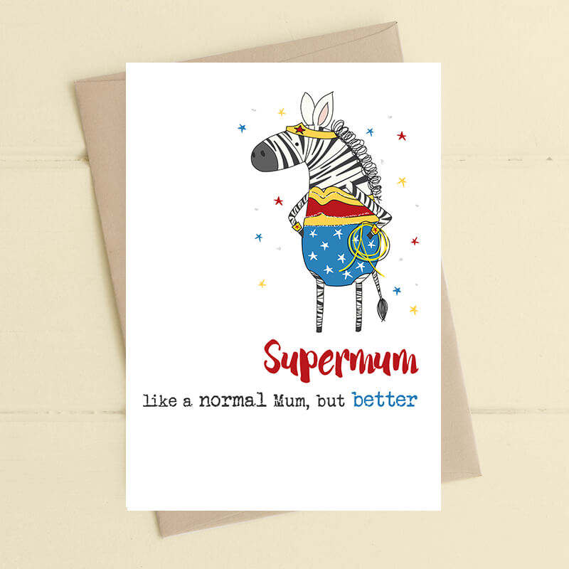 Supermum Greeting Card | Clouds